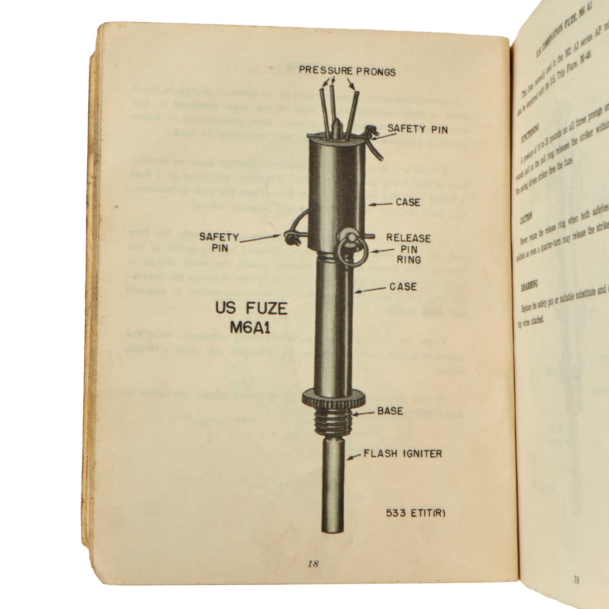 Original U.S. Korean War Mines & Booby Traps Identification Book Print ...