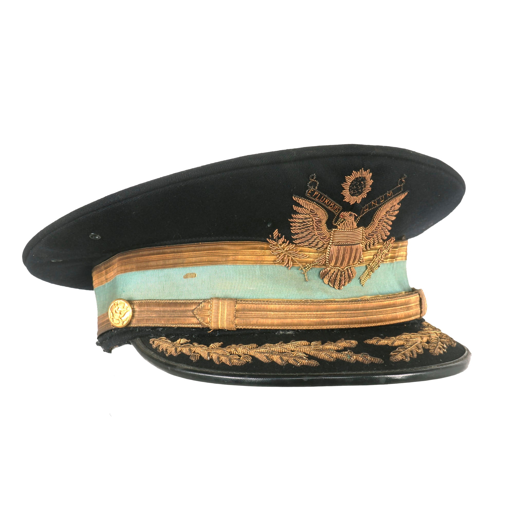 Original U.S. Post-WWI Named M1910 Infantry General Officer’s Visor Ca ...