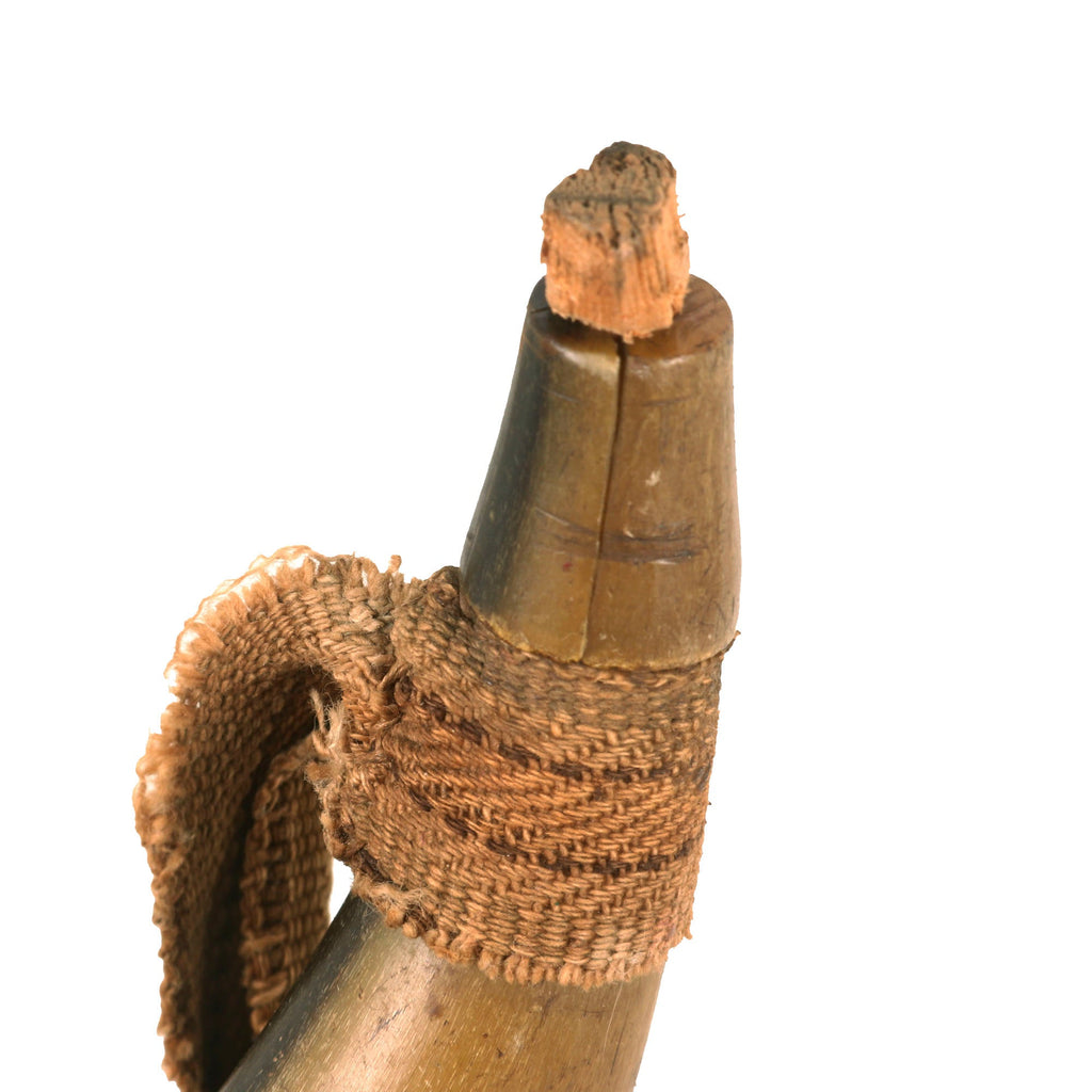 Original U.S. American Revolutionary War Rifle Bag & Powder Horn with ...