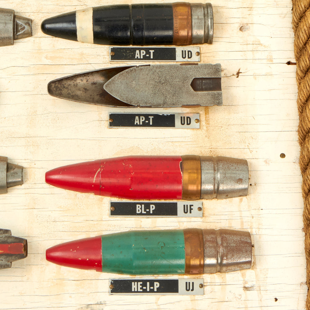Original U.S. WWII Inert Navy BOFORS 40mm Ammunition Ordnance Display ...
