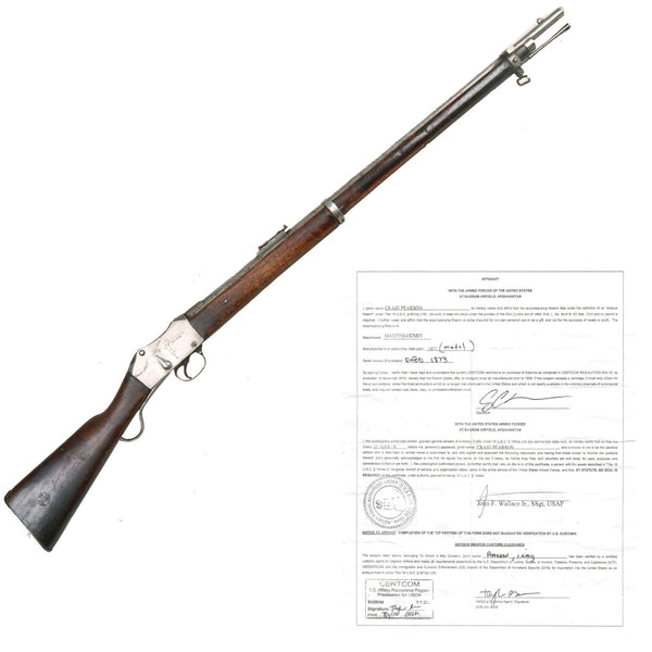 Original Afghan 1873 Manufactured Martini-Henry MkII Short Lever Rifle ...