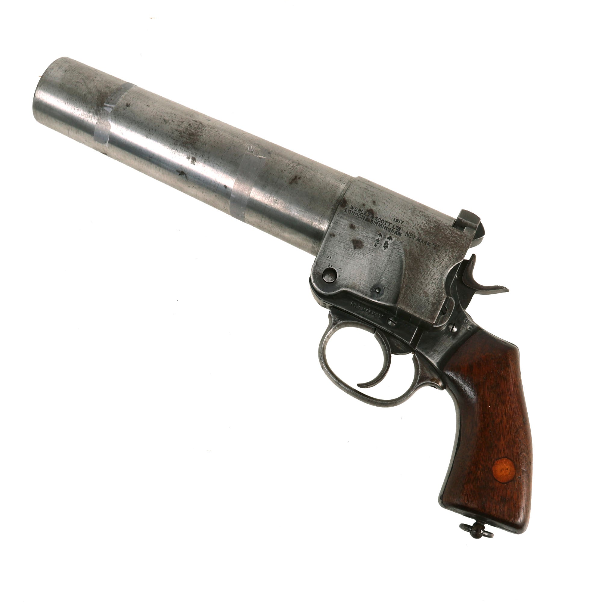 Original British WWI Webley & Scott 1917 Dated No.1 Mk.I Signal Flare ...