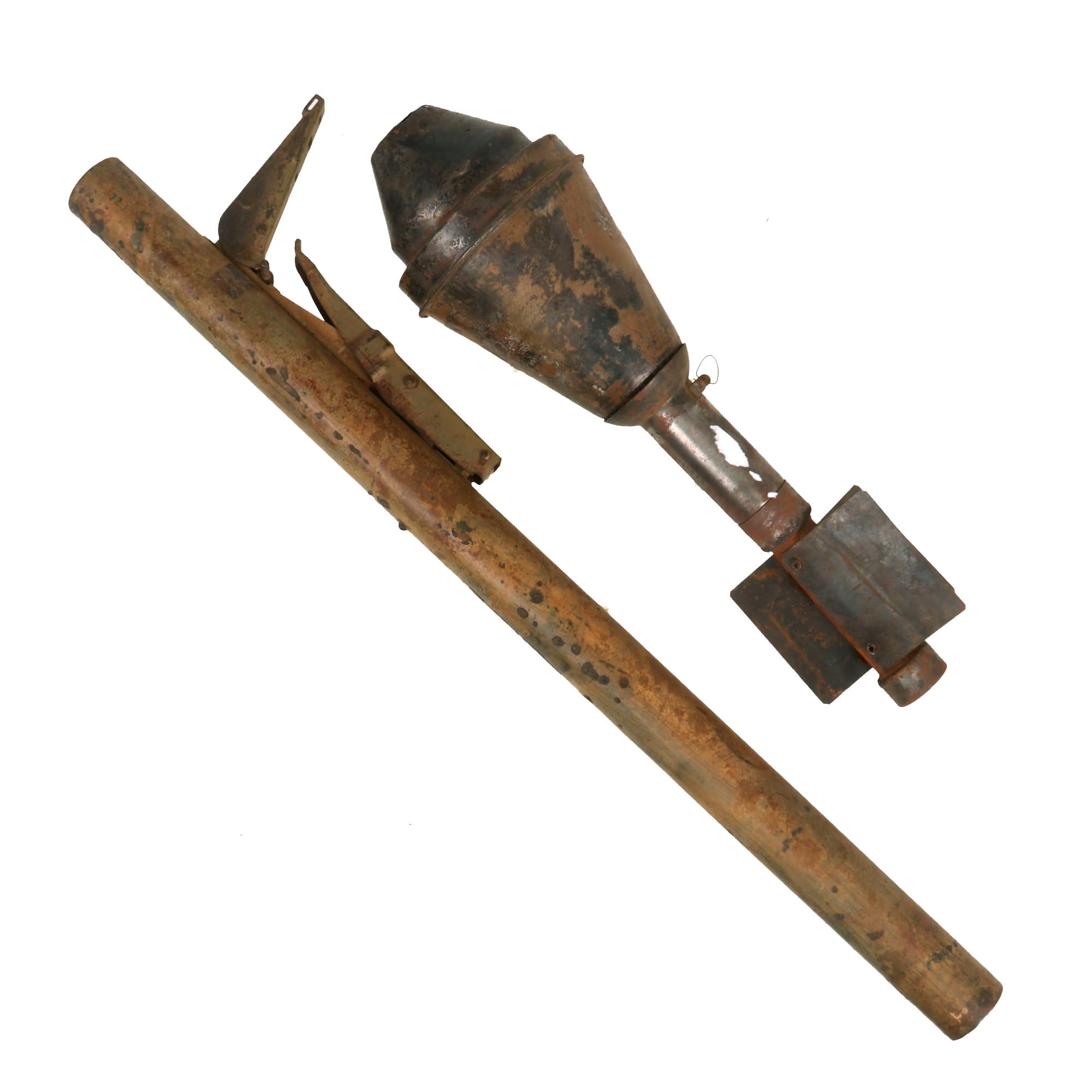 Original German WWII Panzerfaust 60 Anti-Tank Rocket with Launcher - A ...