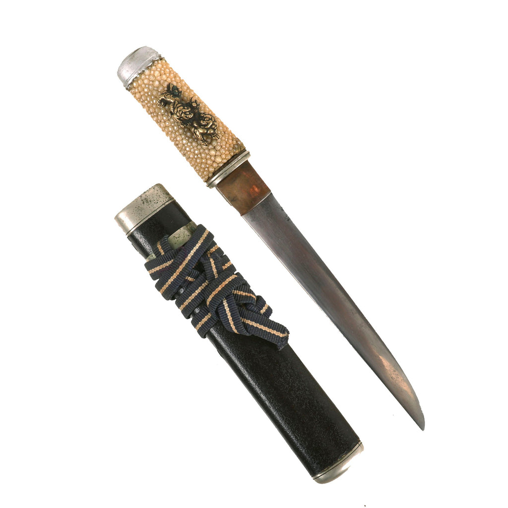 Original Japanese Late Edo Period Women's Kaiken Dagger with Lacquered ...