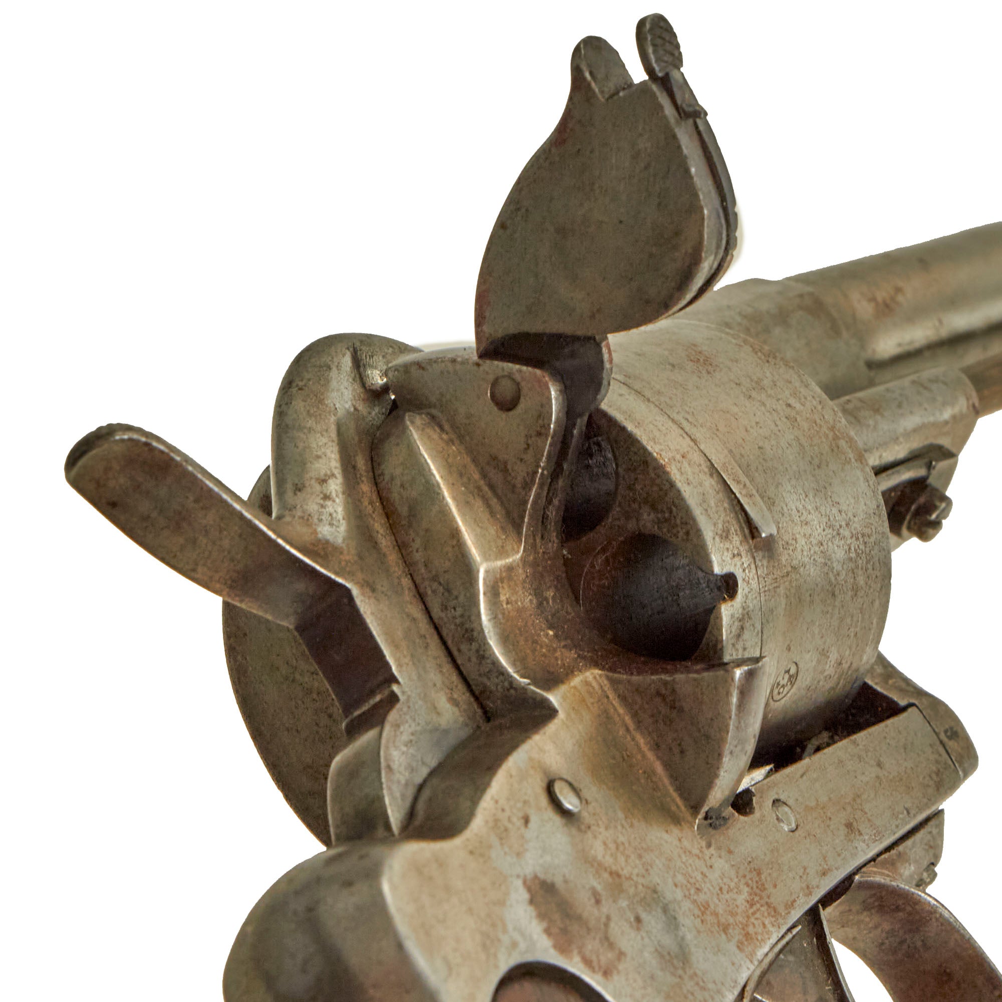 Original Belgian 11mm Pinfire Double Action Revolver Retailed by Eduar ...