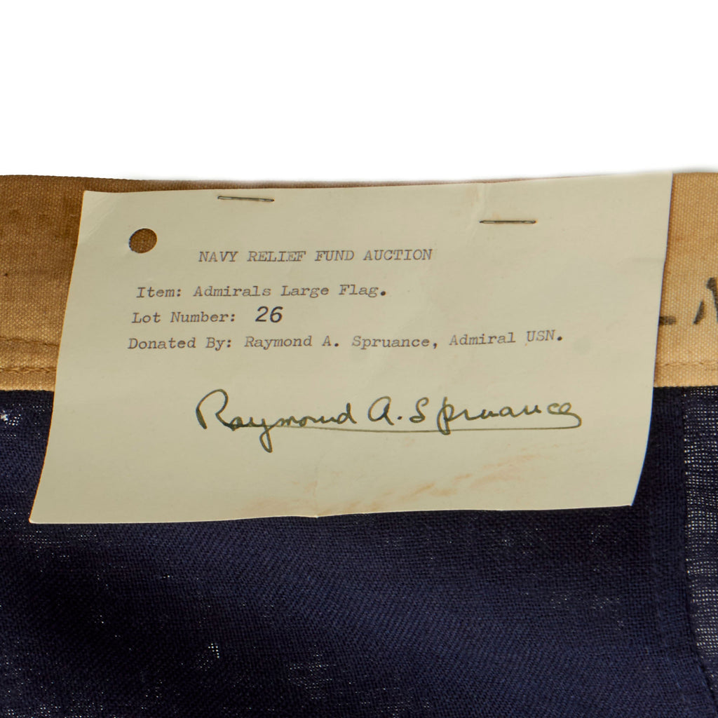 Original U.S. WWII Navy “Quiet Warrior” Admiral Raymond Spruance’s Com ...