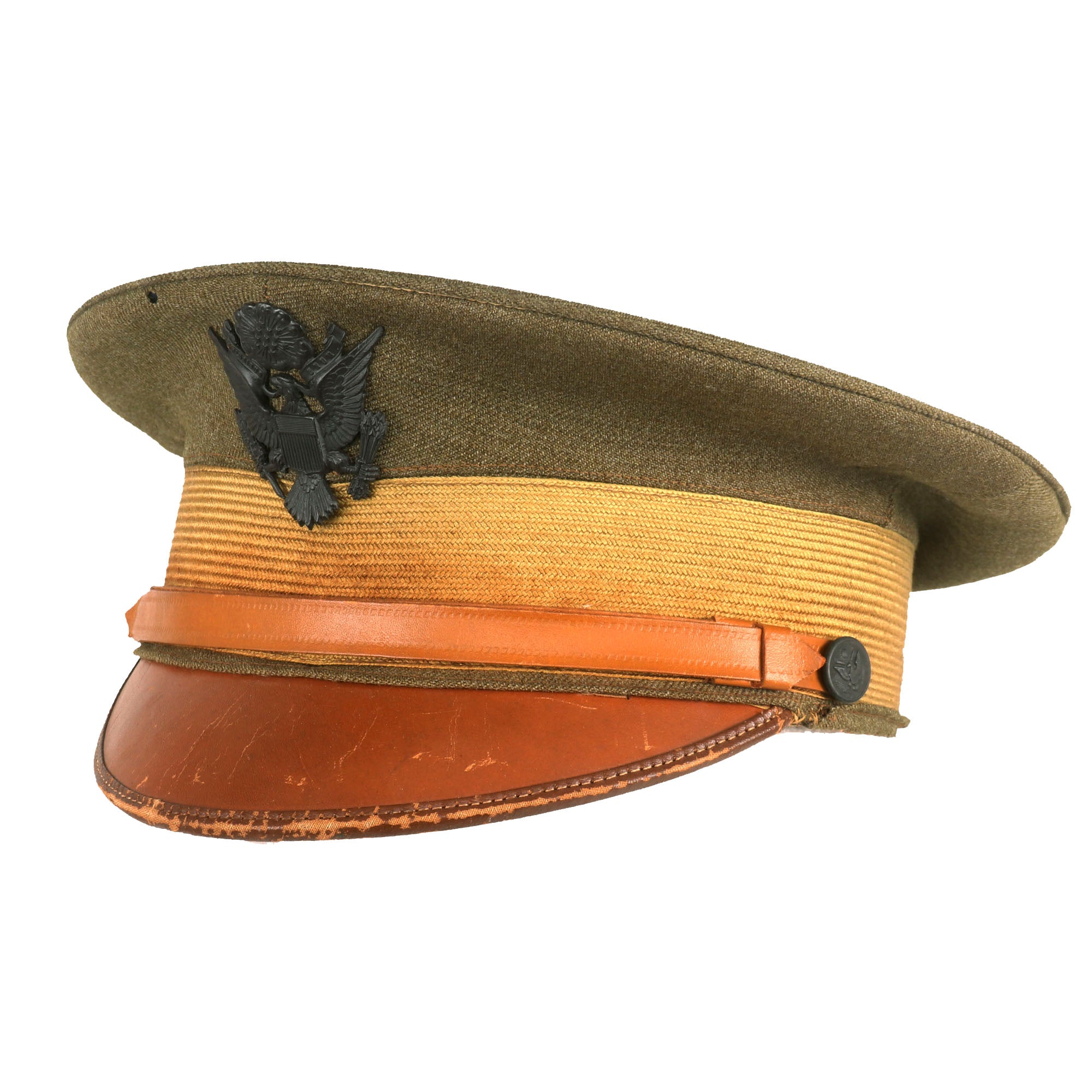 Original U.S. WWI M1910 Army Officer’s Visor Cap - Size 7 1/4 ...