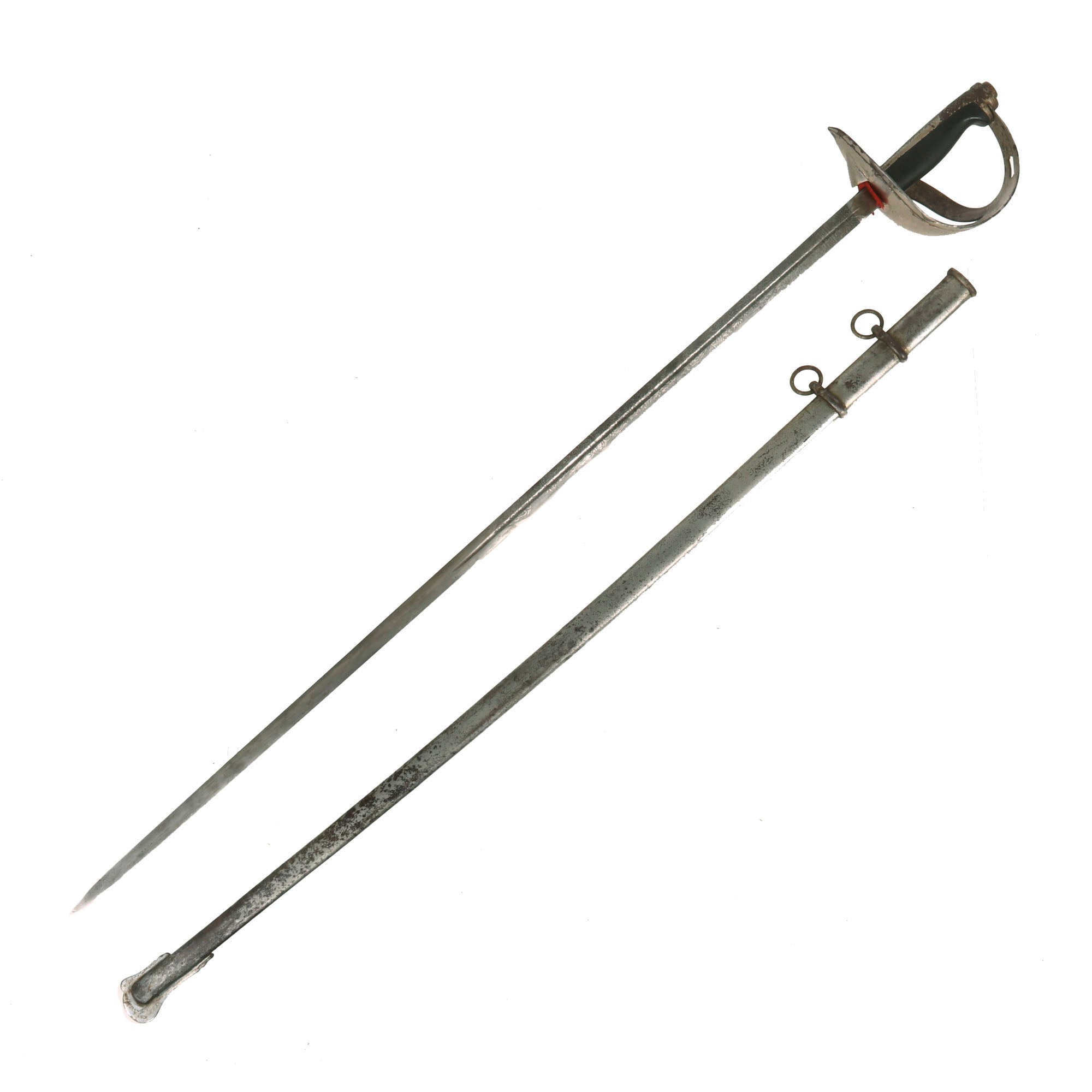 Original Italian WWI Model 1909 Officer’s Double-Etched Sword With Ste ...