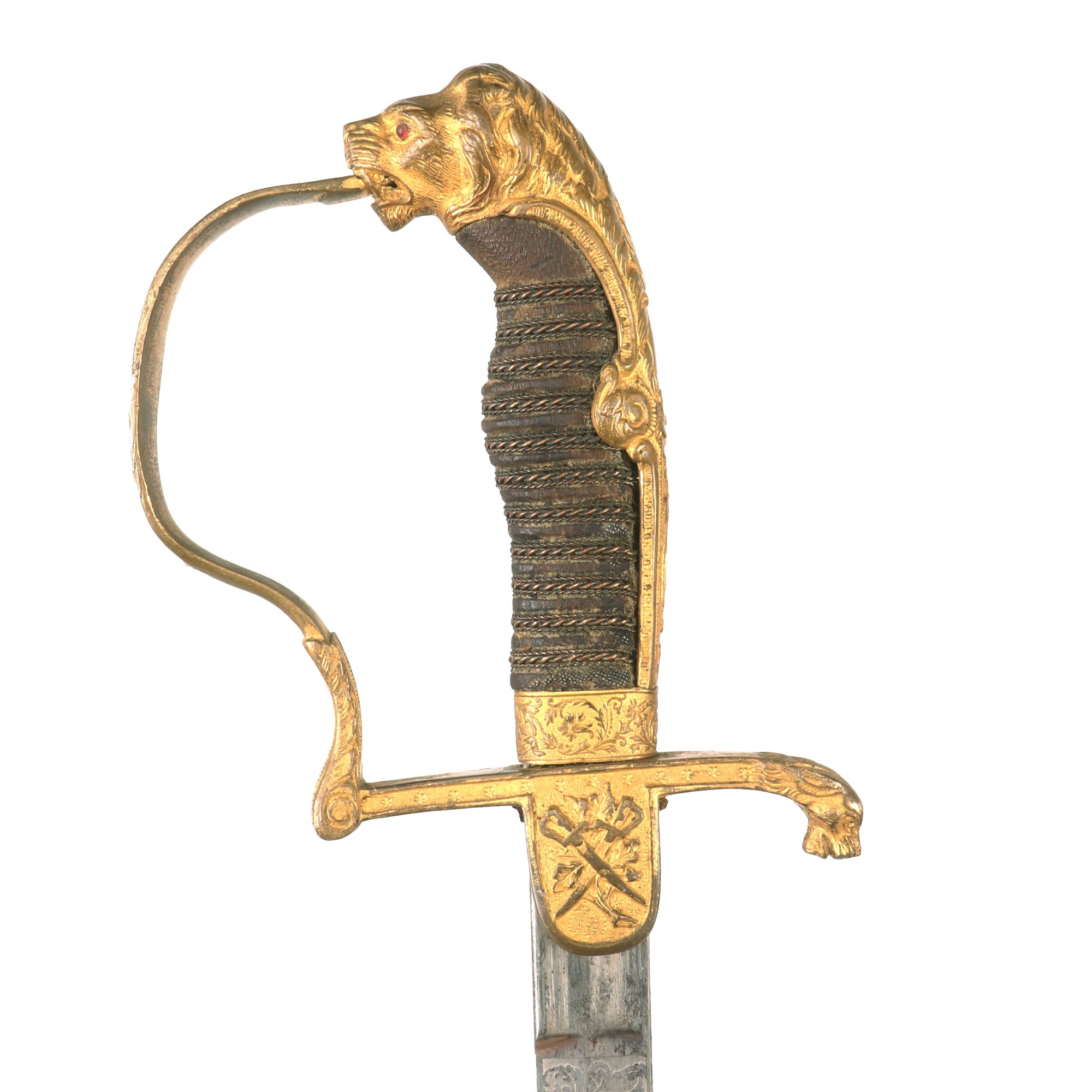 Original Imperial German WWI Army Officer's Lion Head Sword by Clemen ...