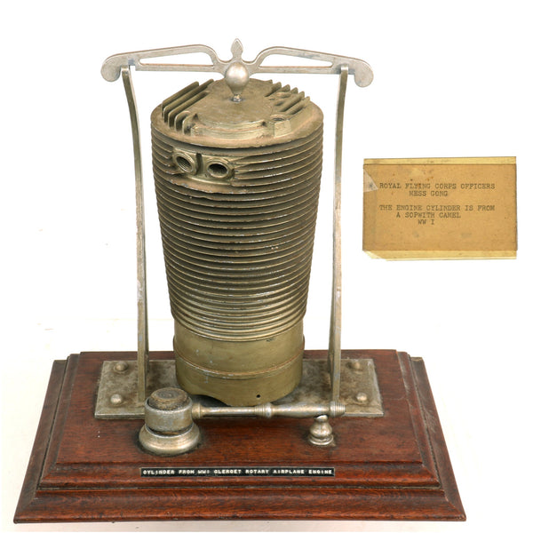 Original British WWI RFC Sopwith Camel Aircraft Rotary Engine Cylinder ...