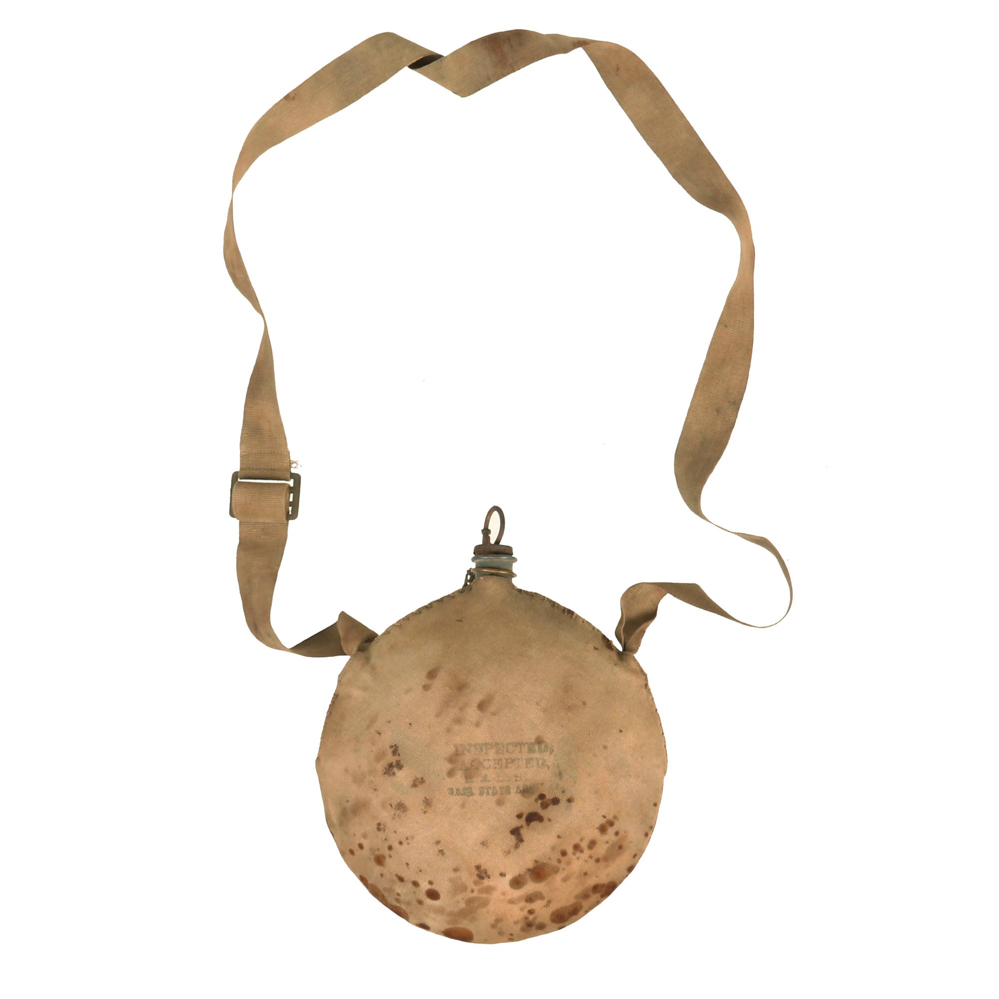 Original U.S. Indian Wars Rare M1874 Canteen with Canvas Shoulder Str ...