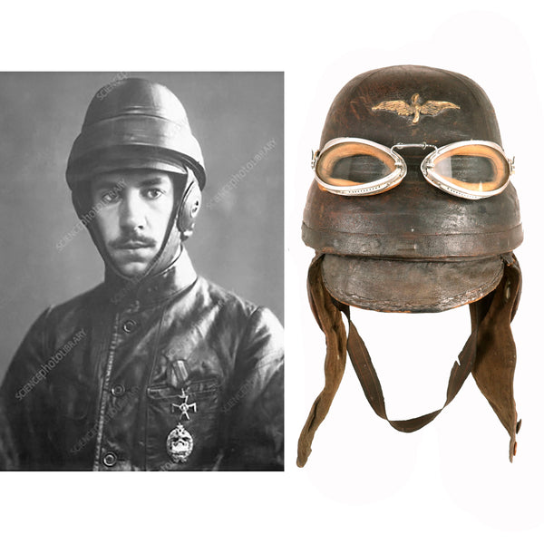 Original French WWI Armée de l'Air Air Force Roold Aviation Crash Helm ...
