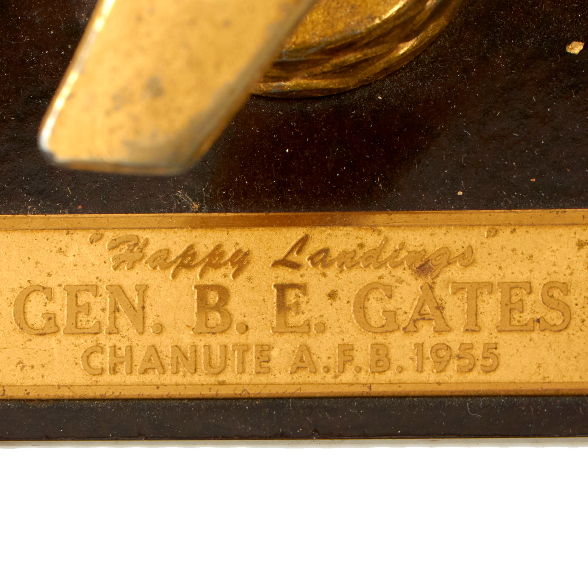 Original U.S. Presentation Desk Ornament Notepad Holder Named to Maj ...