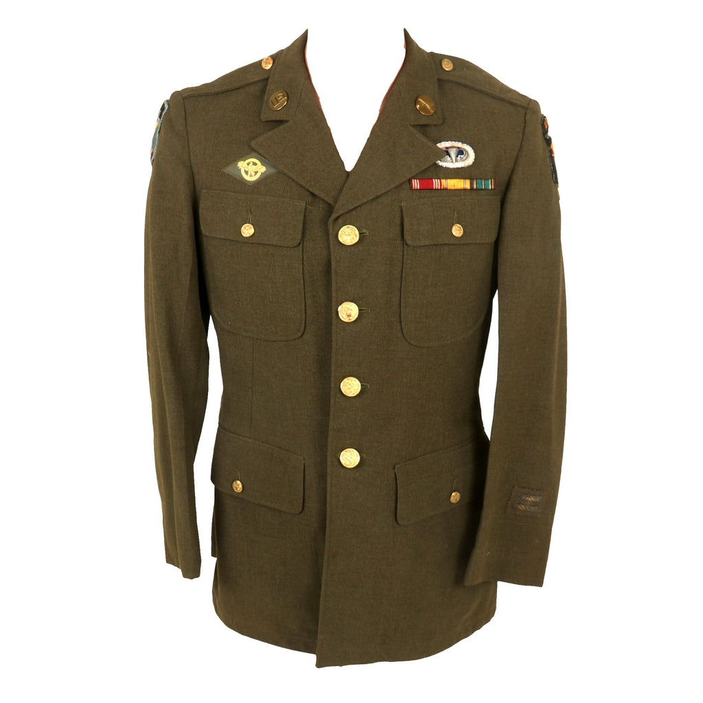 Original U.S. WWII 101st Airborne Division Uniform Jacket & Trousers w ...
