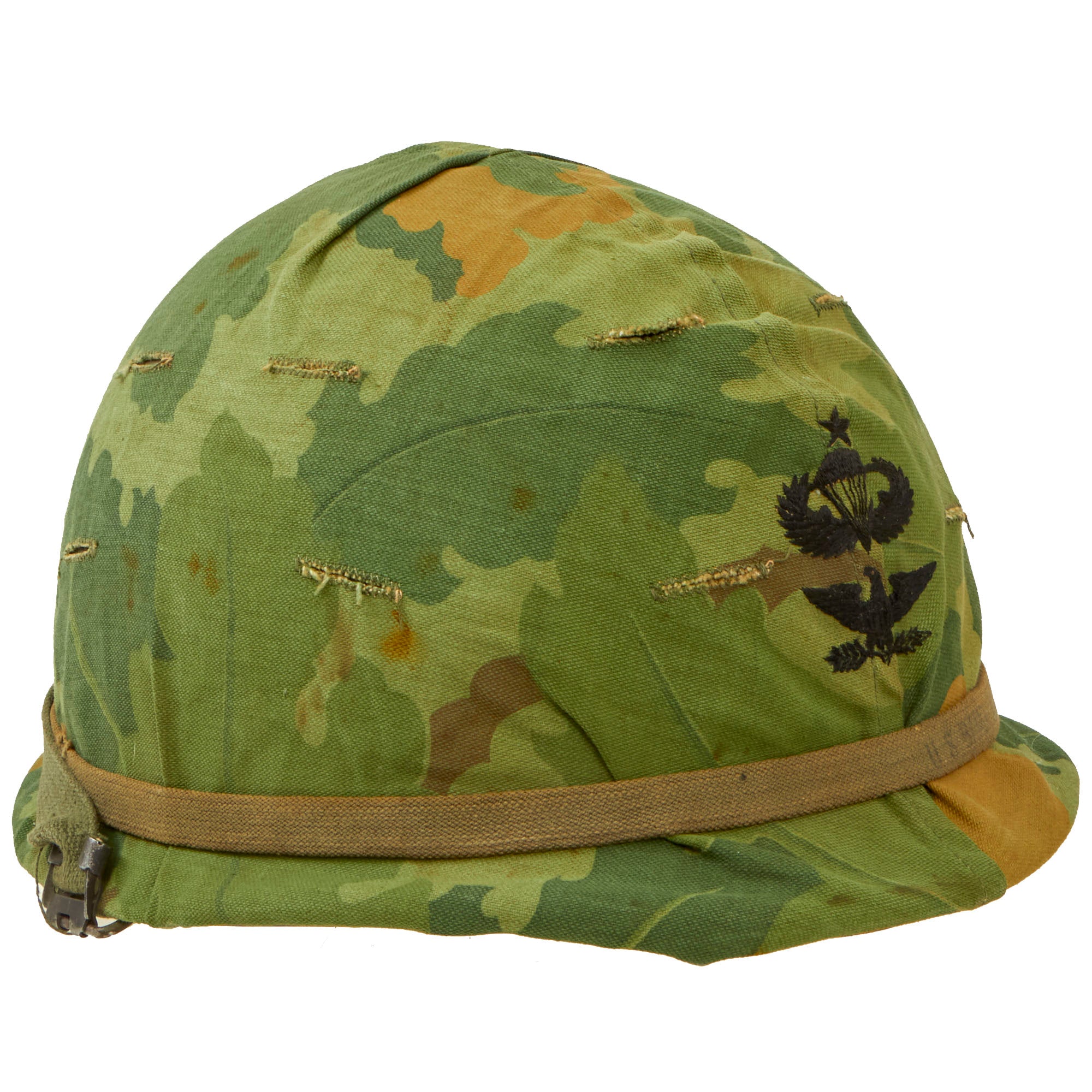 Original U.S. Vietnam War M1 Helmet with Early 1964 Dated Camouflage C ...