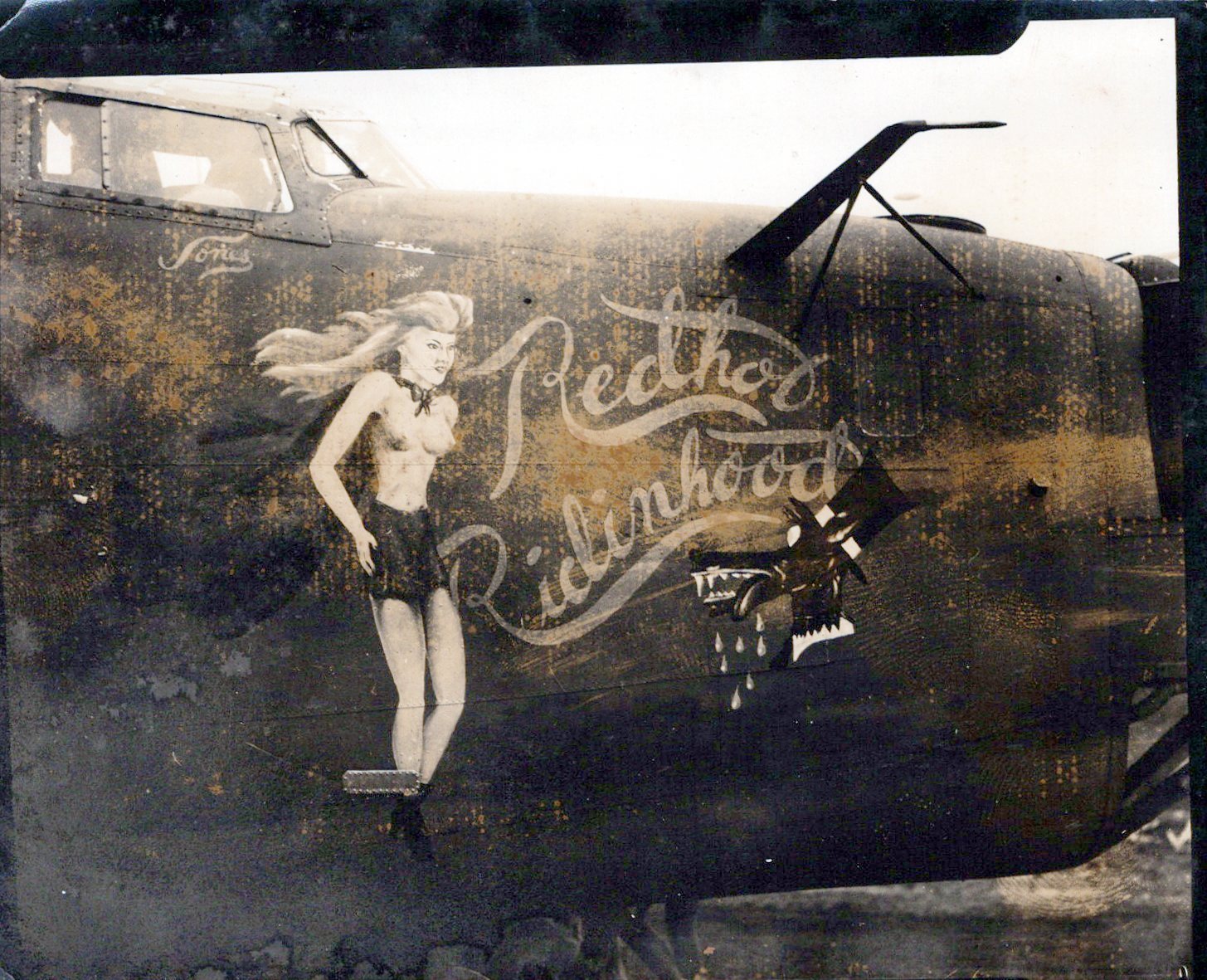 Original U.S. WWII B-17, B-24, & Other Bomber Aircraft Nose Art Photog – International Military ...
