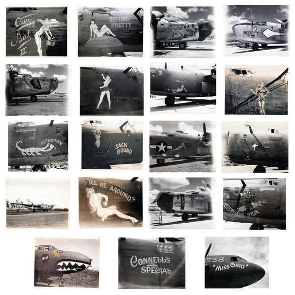 Original U.S. WWII B-17 B-24 Bomber Aircraft Nose Art Photograph Colle ...