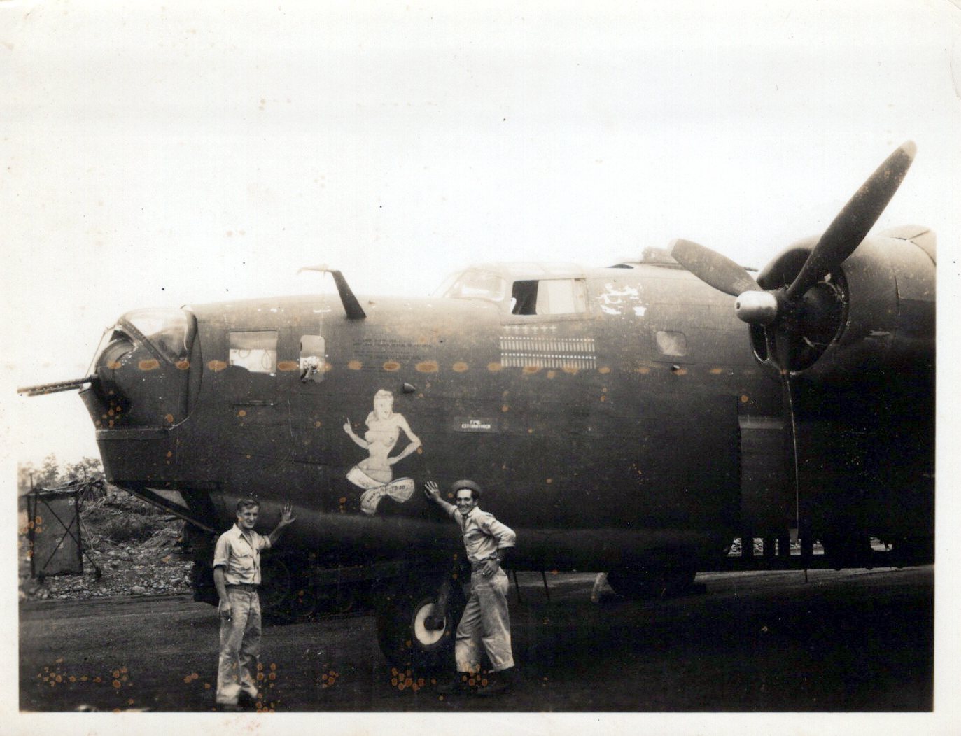 Original U.S. WWII B-17, B-24, & Other Bomber Aircraft Nose Art Photog – International Military ...