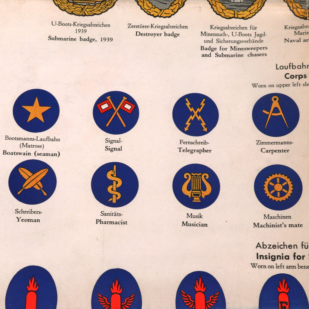 Original U.S. WWII Army Orientation Course German Navy Uniforms & Insi ...