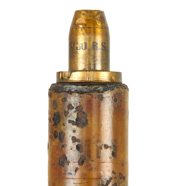 Original French WWII Inert 37mm High Explosive Artillery Round Dated 1 ...