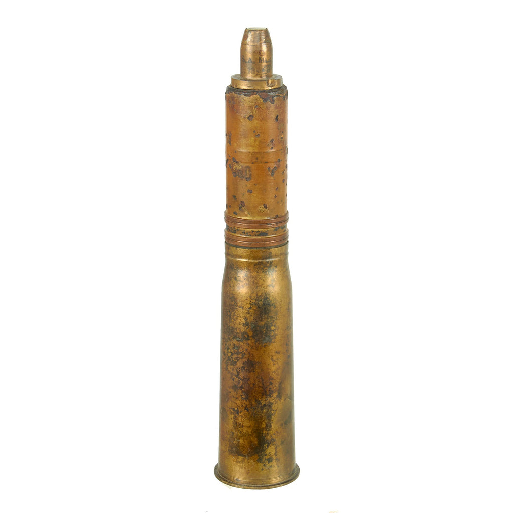 Original French WWII Inert 37mm High Explosive Artillery Round Dated 1 ...