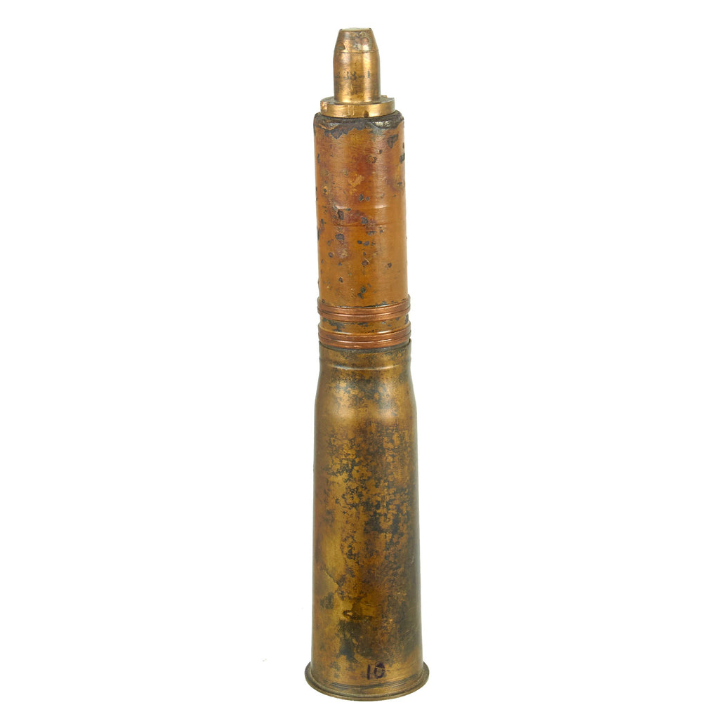 Original French WWII Inert 37mm High Explosive Artillery Round Dated 1 ...
