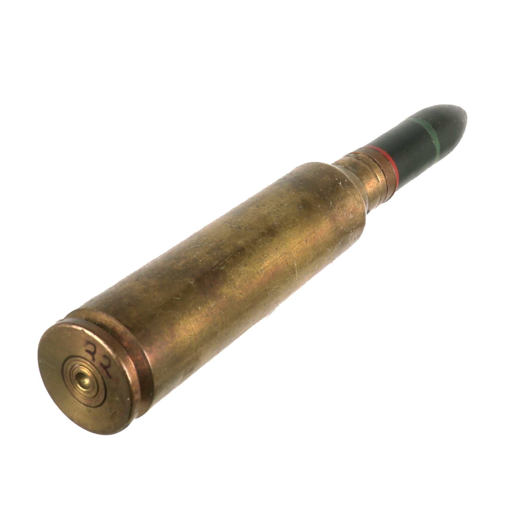 Original Japanese WWII Armor-Piercing Type 100 20mm Round for the Type ...