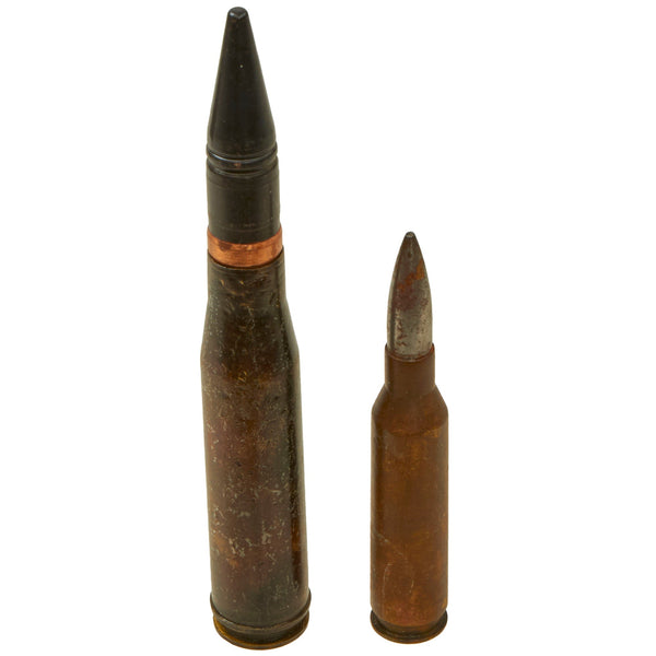 Original Soviet WWII 25mm & 14.5mm KPV Cartridge Rounds - 2 Rounds Tot ...