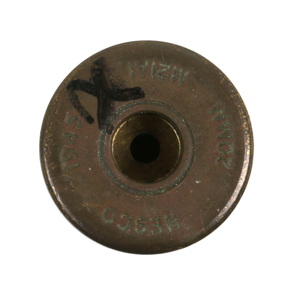 Original U.S. WWII Era Inert 20mm M75 Round for the M75 Anti-Aircraft ...