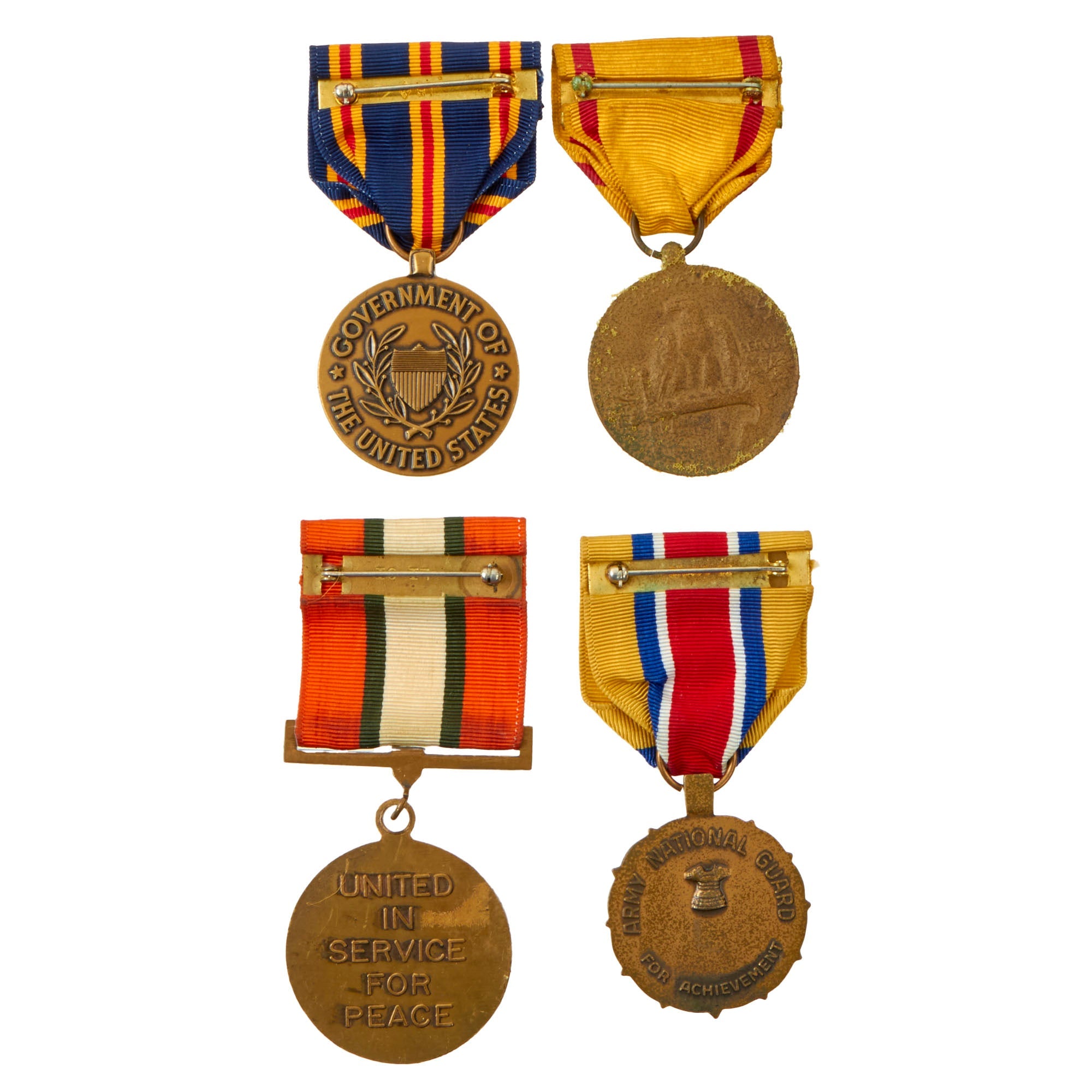 Original U.S. WWI WWII To Present Era Military Medal Lot - 28 Pieces T ...
