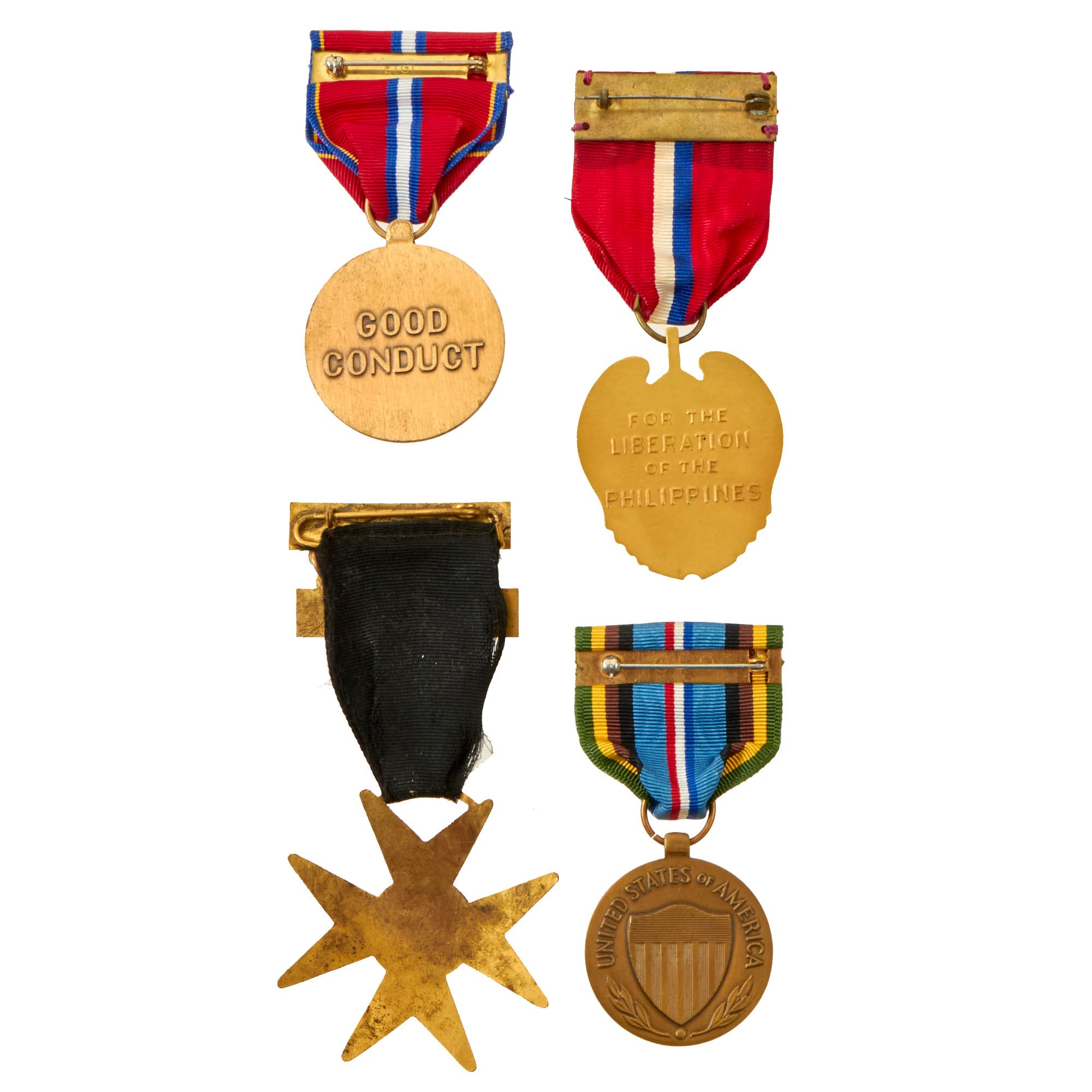 Original U.S. WWI WWII To Present Era Military Medal Lot - 28 Pieces T ...