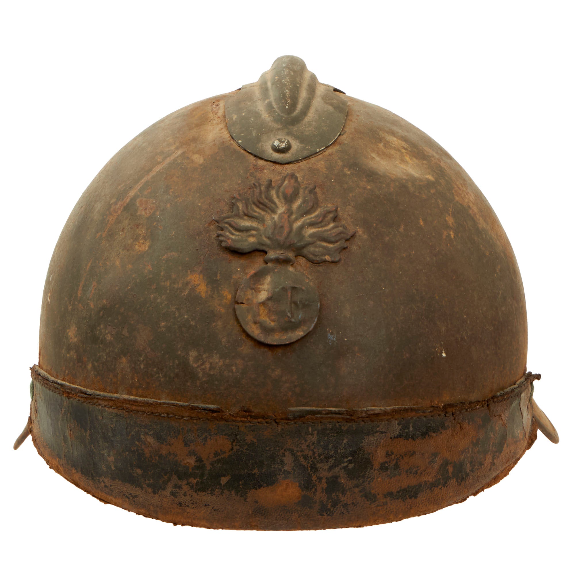 Original French Pre-WWII Experimental Modified M1926 Adrian Helmet for ...