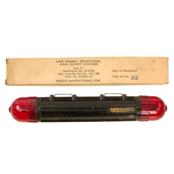 Original U.S. WWII Airborne Aerial Delivery Beacon Lamp in Original Bo ...
