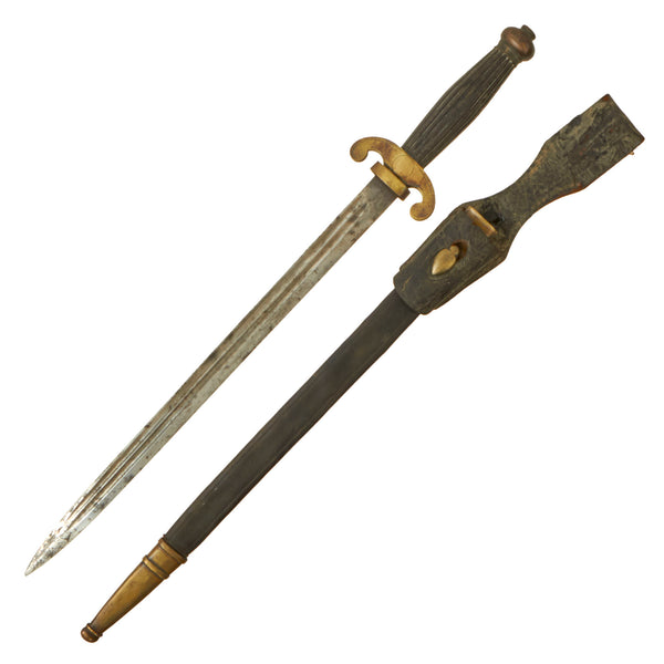 Original French Boxer Rebellion M1860 Naval Dagger with German Blade b ...