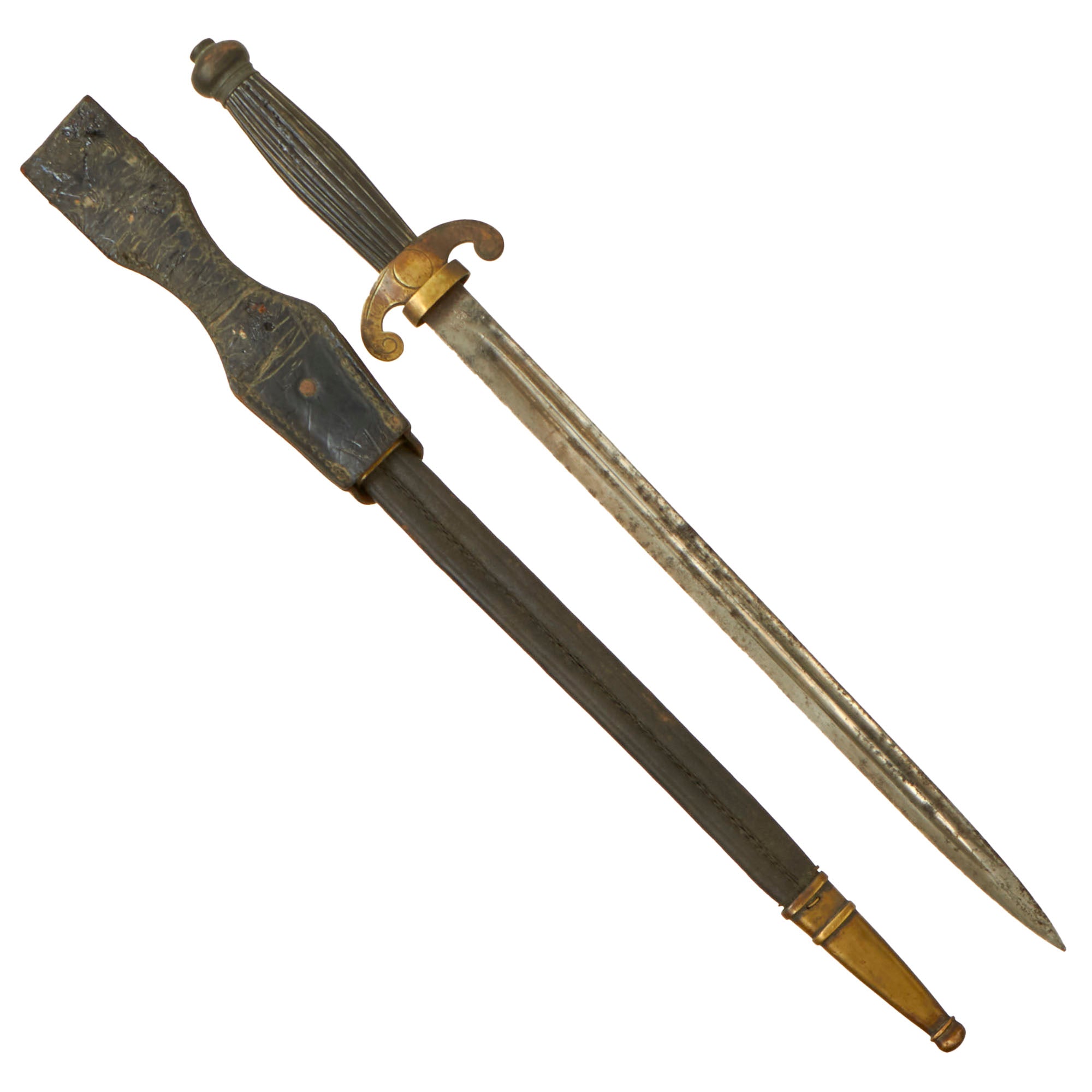 Original French Boxer Rebellion M1860 Naval Dagger with German Blade b ...