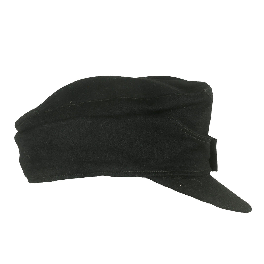 Original German WWII Waffen-SS Panzer Black M43 Field Cap with HBT Lin ...