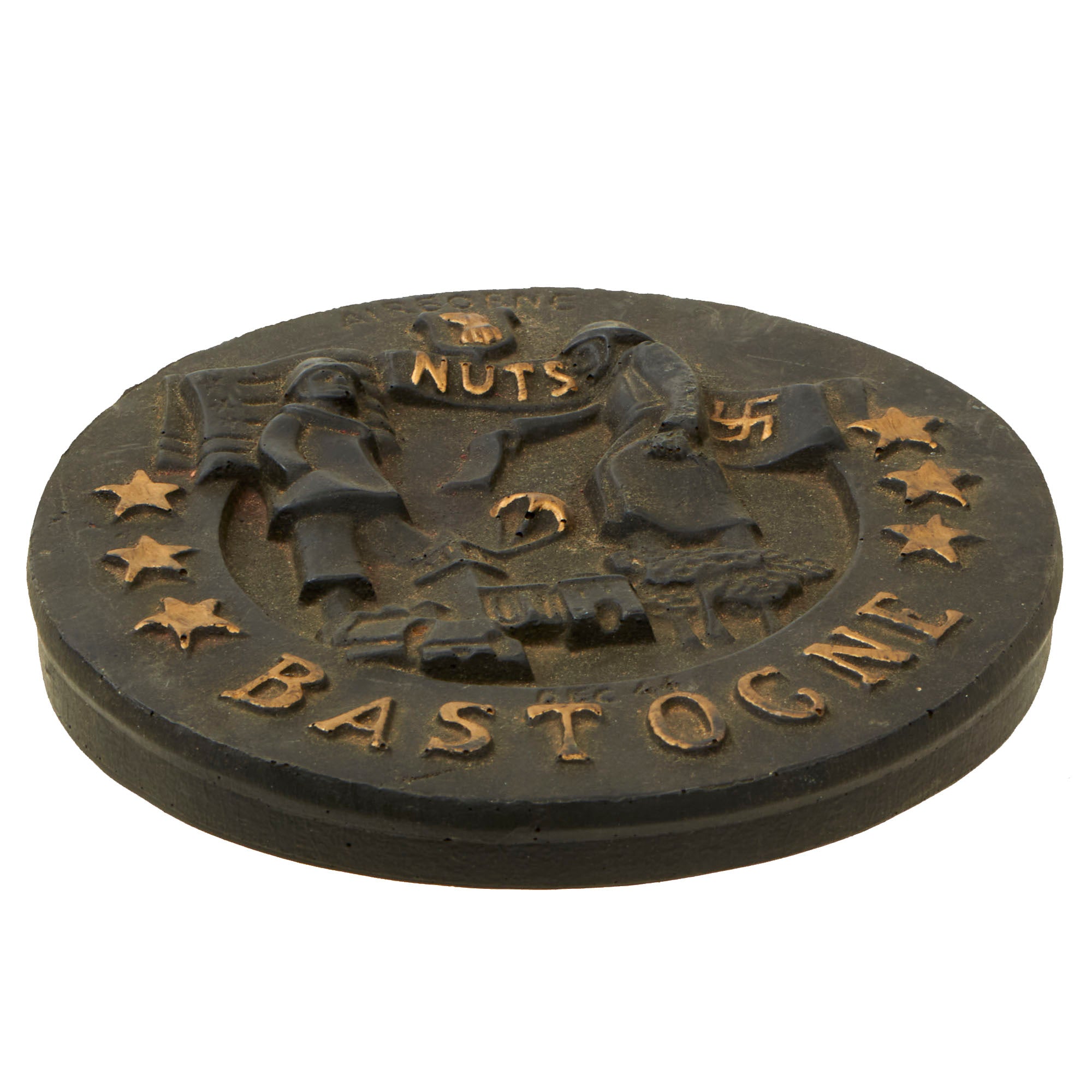 Original WWII U.S. 101st Airborne Battle of the Bulge Rare Early Plast ...