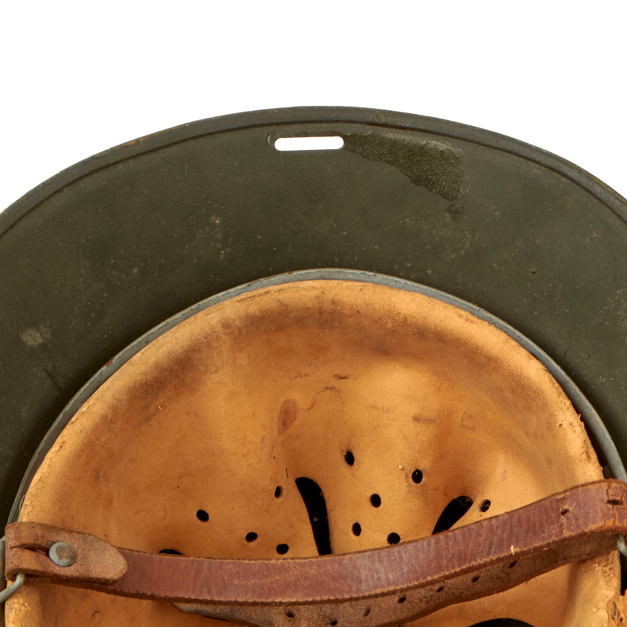 Original RARE Dutch WWII Model 1934 Helmet - Captured & Reissued with ...