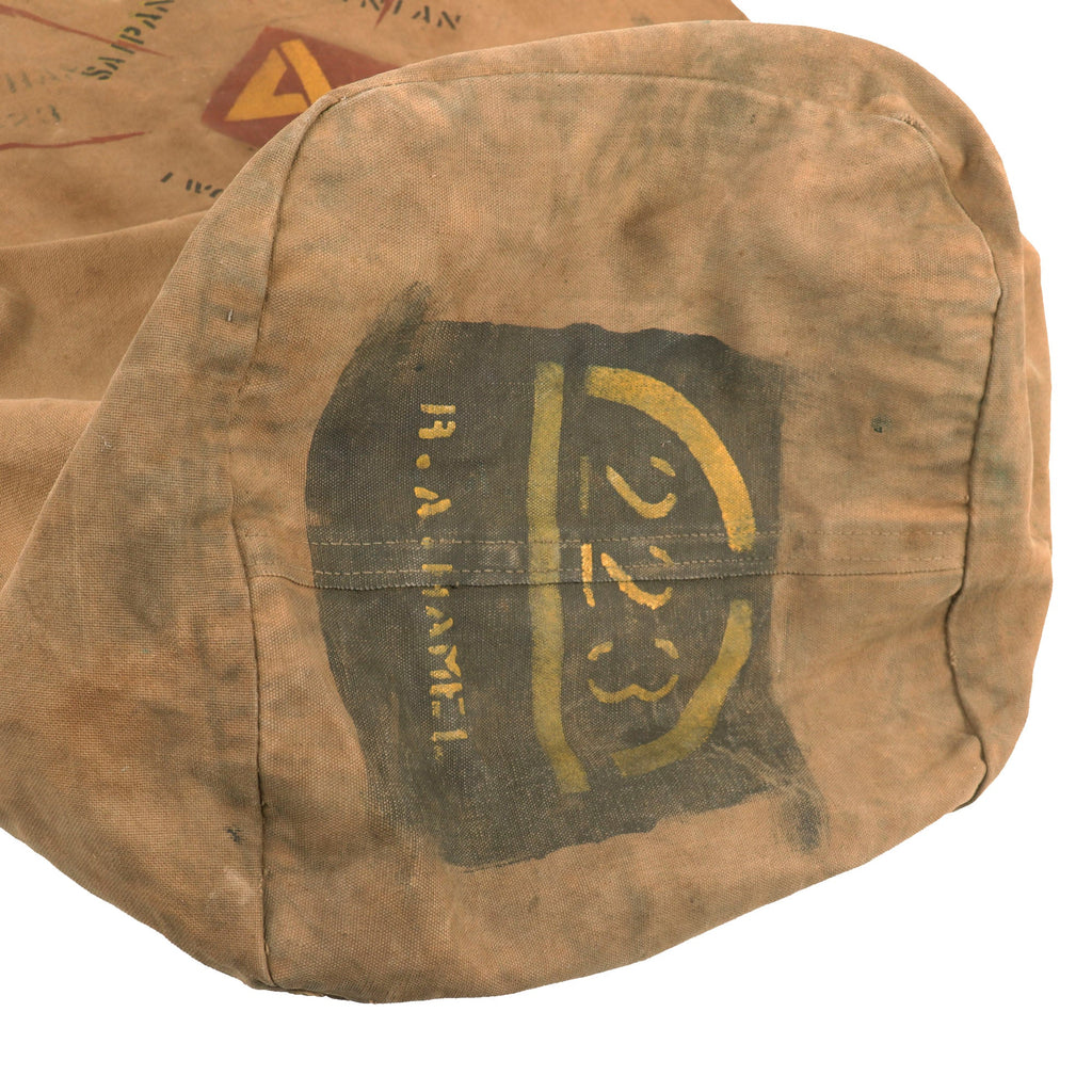Original U.S. WWII USMC Named 4th Marine Division Seabag - UNIS 223 Ma ...