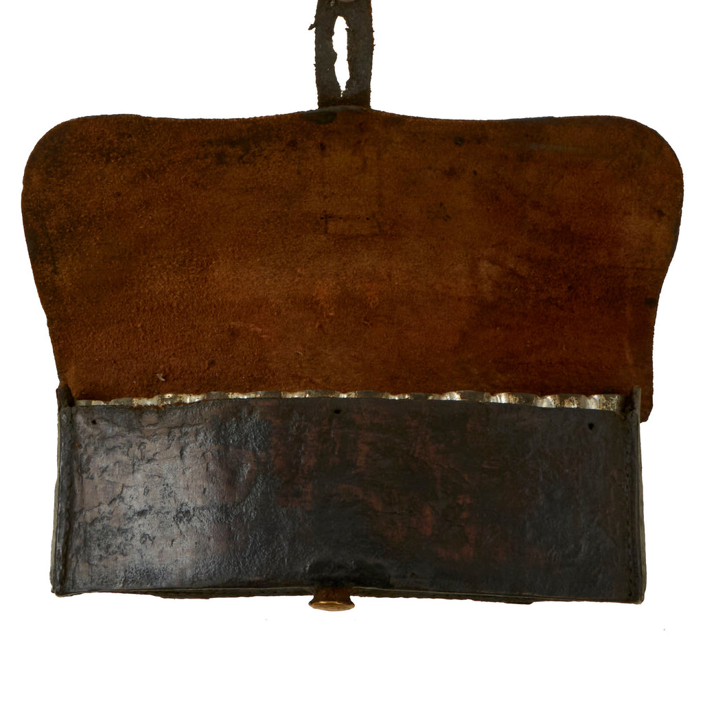 Original U.S. War of 1812 Period Mounted Dragoon Belly Cartridge Box w ...