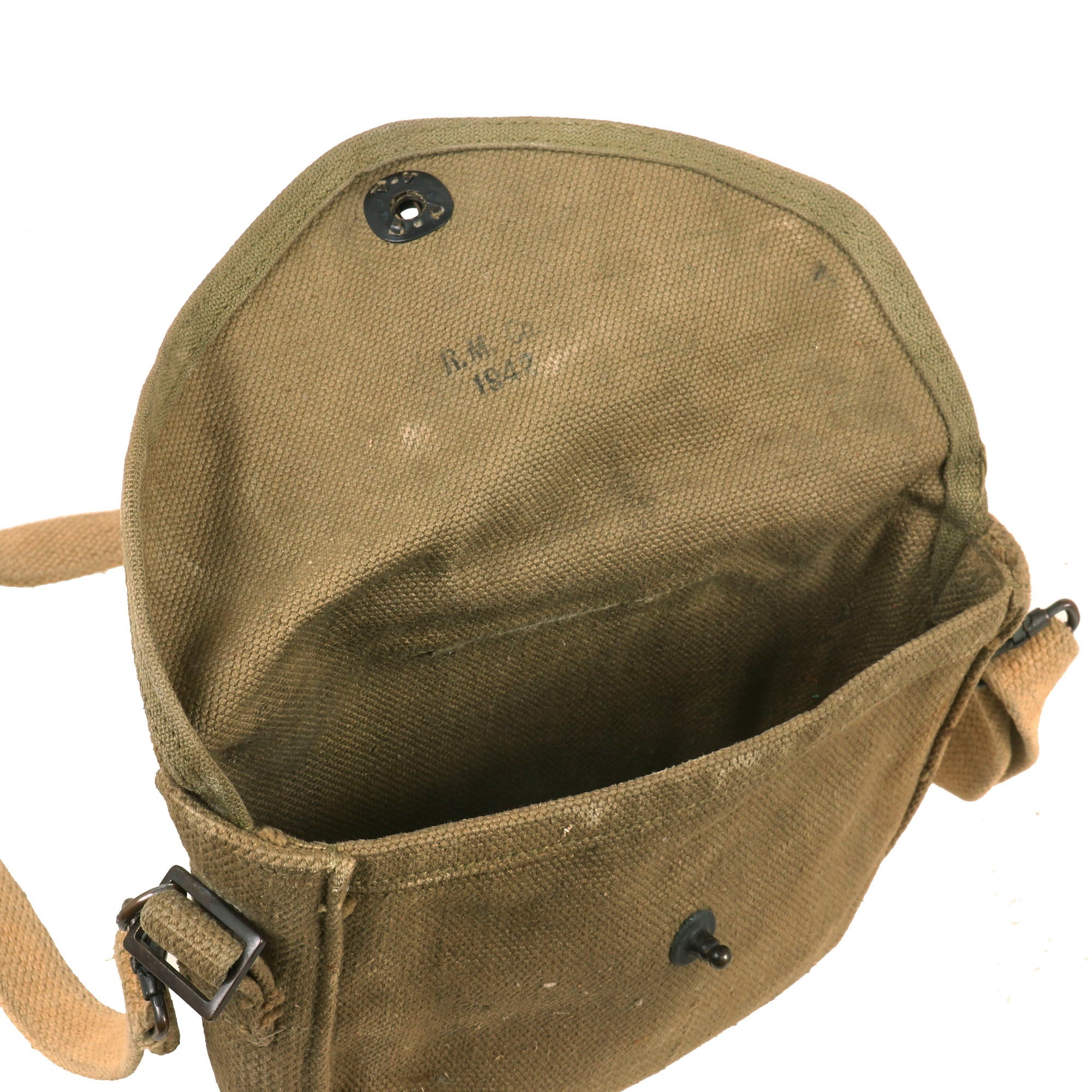 Original U.S. WWII US 50 Round Drum Magazine Pouch For The M1921A Thom ...