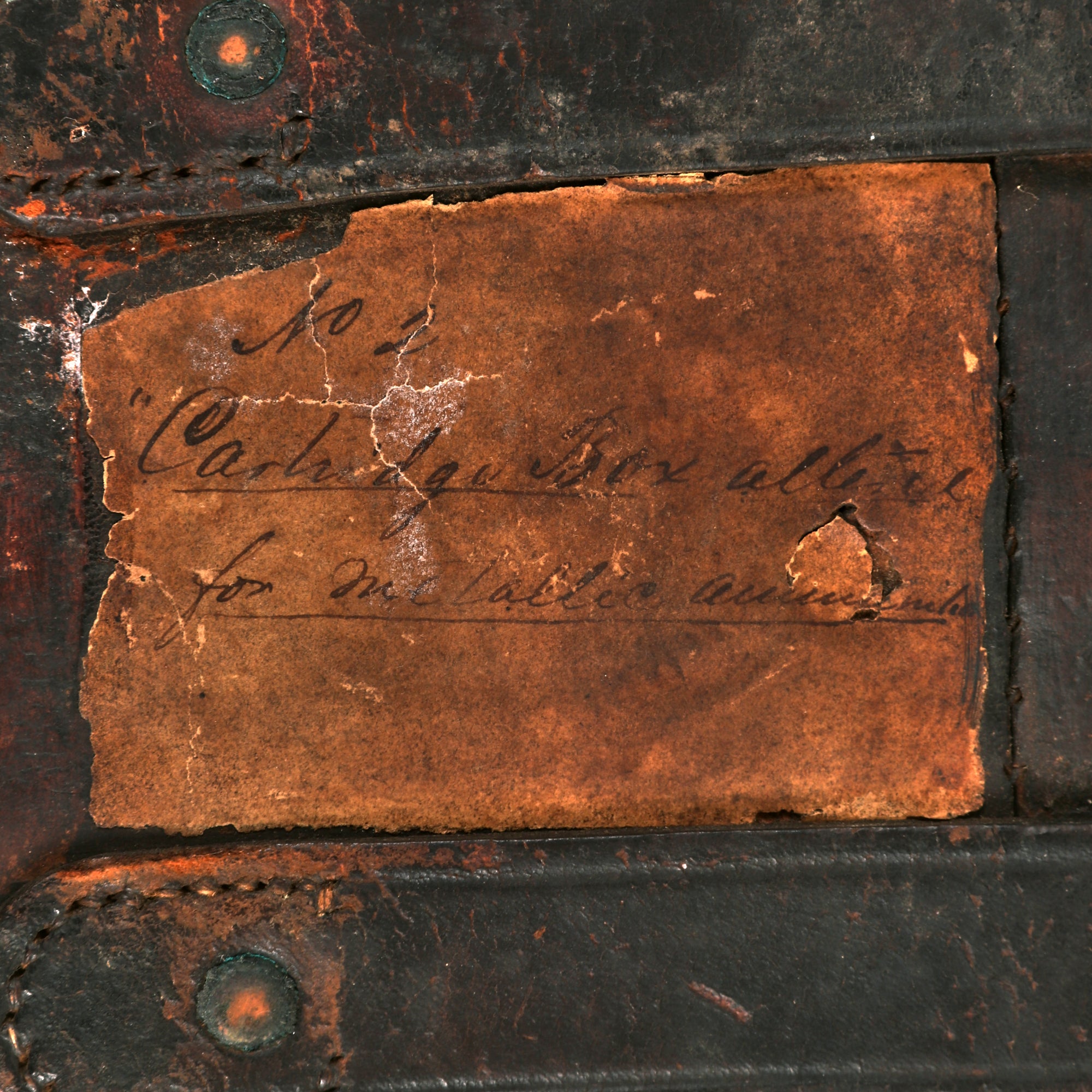 Original U.S. Civil War Phenomenal Experimental M1861 Cartridge Box Al ...