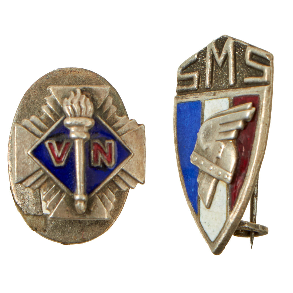Original WWII Free French Resistance FFI Insignia Lot - 6 Pieces Total ...