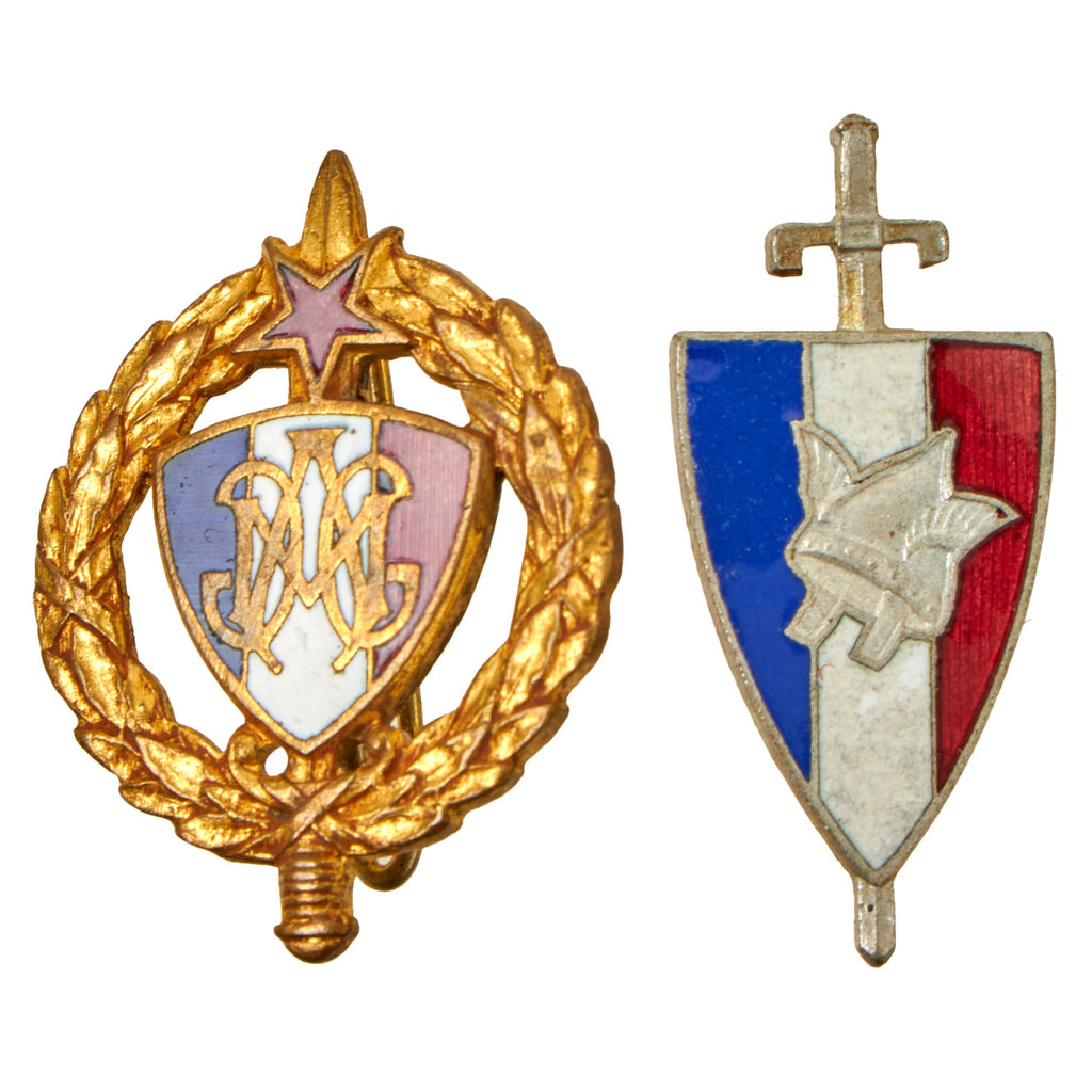 Original WWII Free French Resistance FFI Insignia Lot - 6 Pieces Total ...