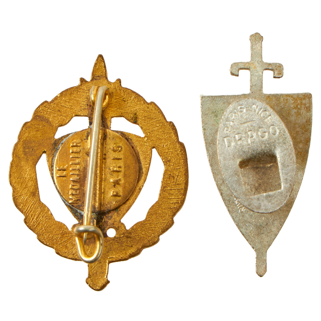 Original WWII Free French Resistance FFI Insignia Lot - 6 Pieces Total ...