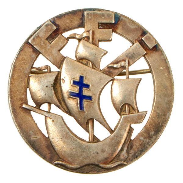 Original WWII Free French Resistance FFI 10th Infantry Division Badge ...