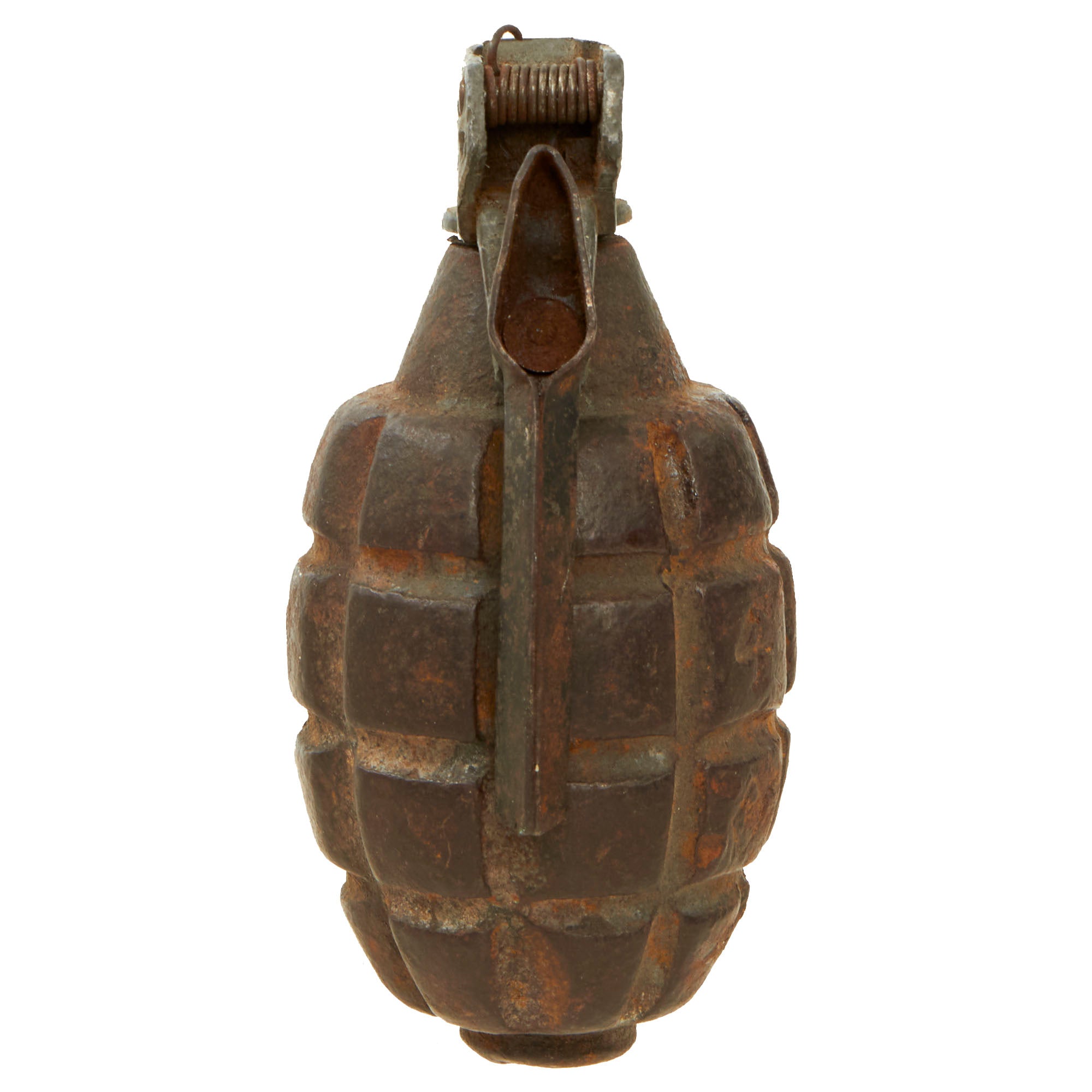 Original U.S. WWI Extremely Rare Inert Mk. I Defensive Grenade with Or ...