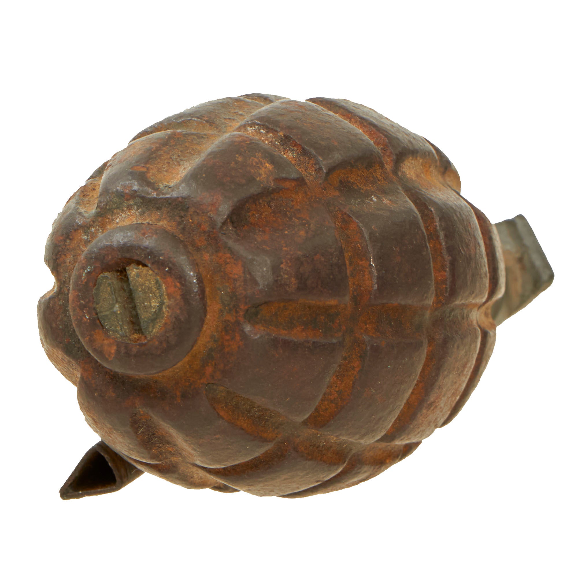 Original U.S. WWI Extremely Rare Inert Mk. I Defensive Grenade with Or ...