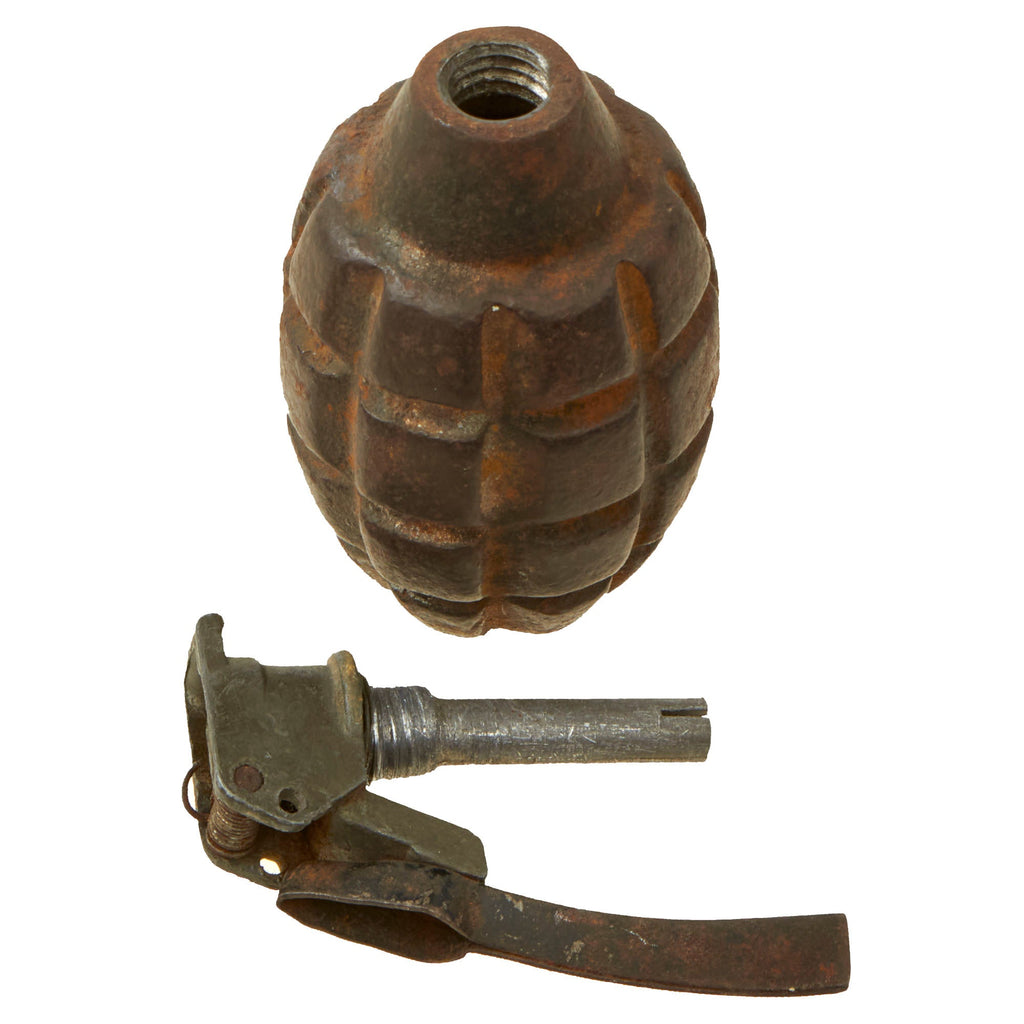 Original U.S. WWI Extremely Rare Inert Mk. I Defensive Grenade with Or ...