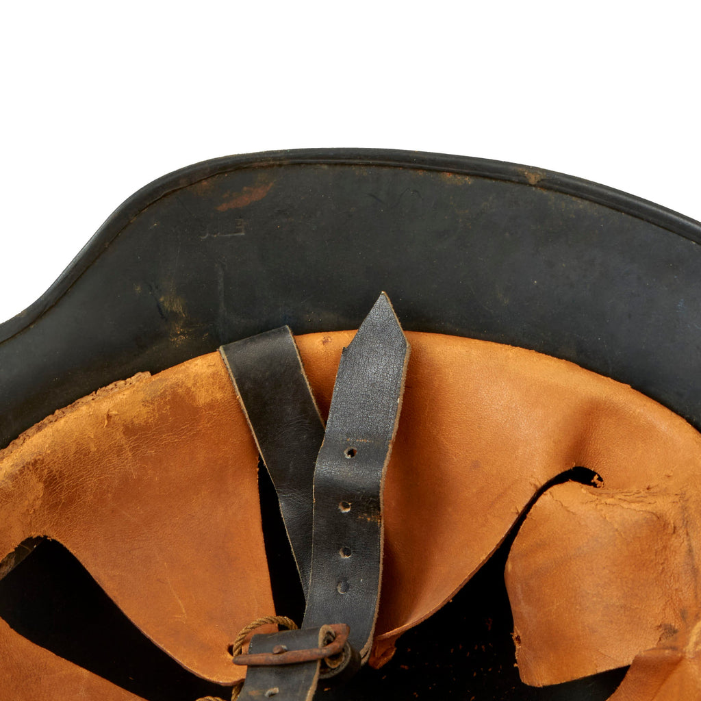 Original German WWII Beaded M40 NSDAP Double Decal Civic Police Steel ...